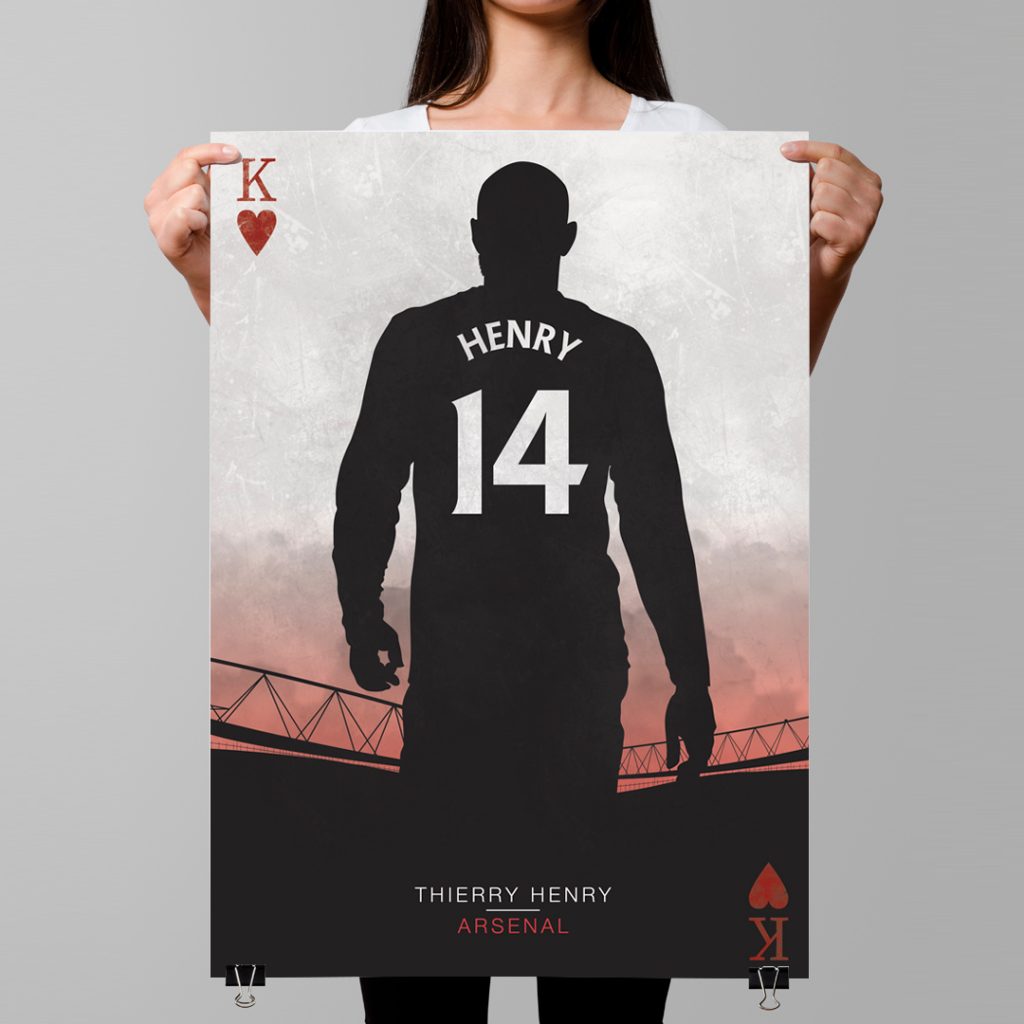 Thierry Henry Arsenal Football Poster - Football Gifts, Football ...