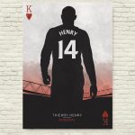 Thierry Henry Arsenal Football Poster - Football Gifts, Football ...