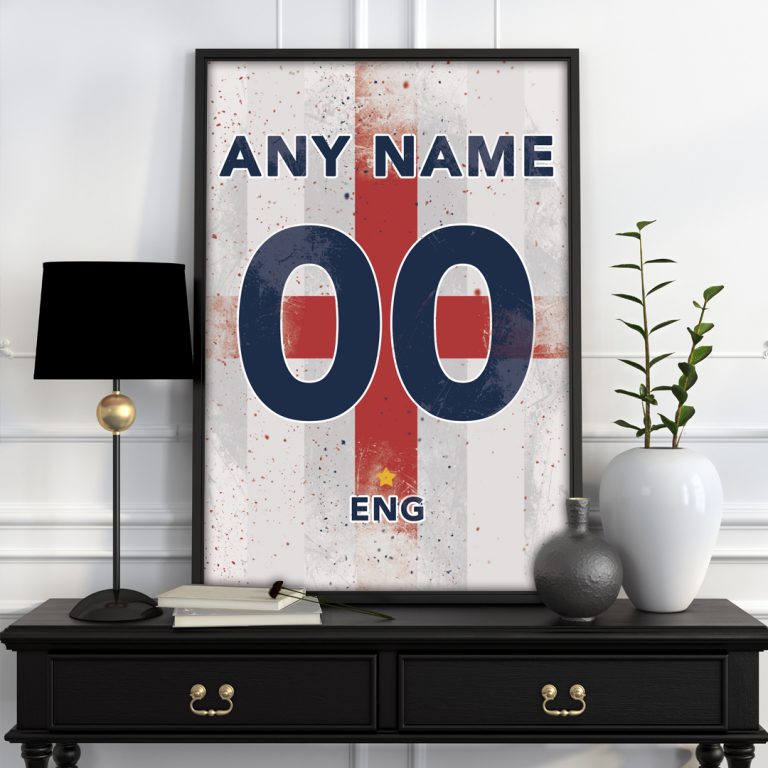 England classic football shirt poster - Football Gifts, Football ...
