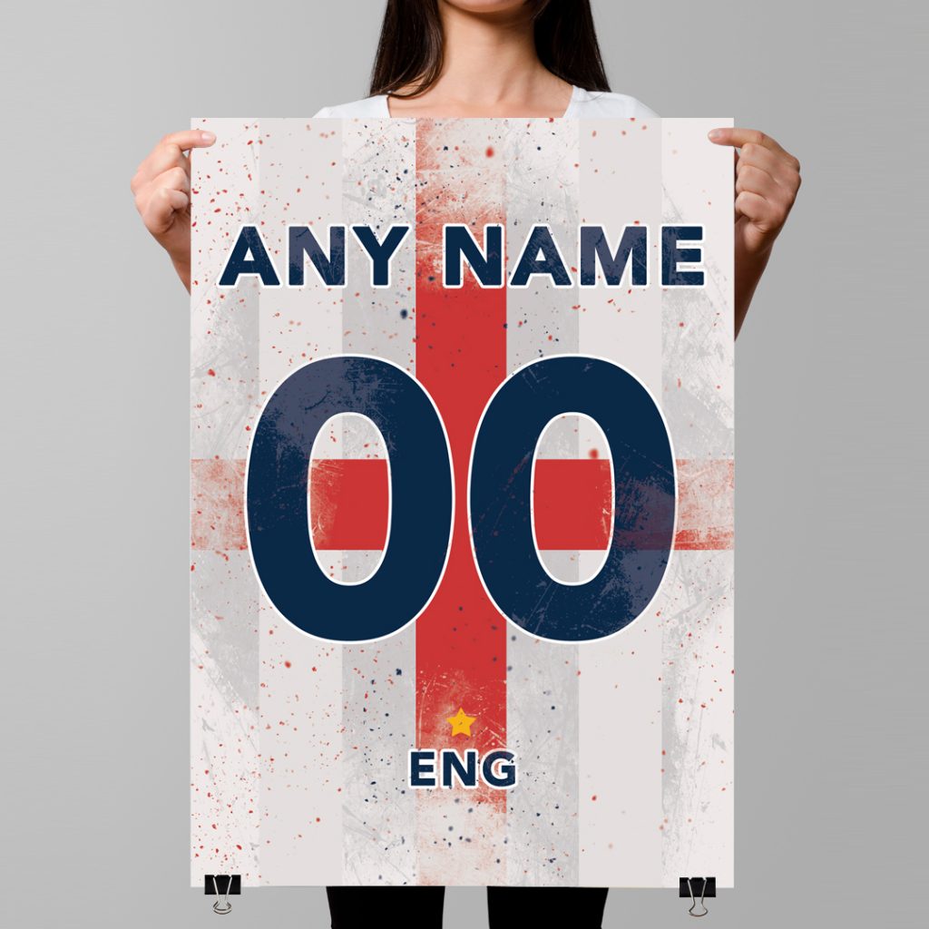 England classic football shirt poster - Football Gifts, Football ...