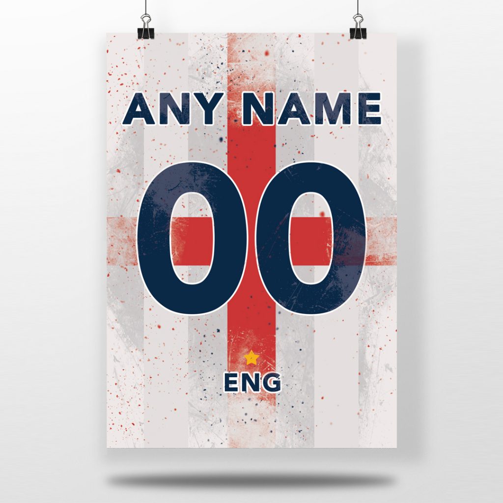 England classic football shirt poster - Football Gifts, Football ...