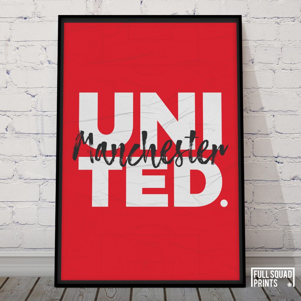 Manchester United Poster Print - Football Gifts, Football Posters ...