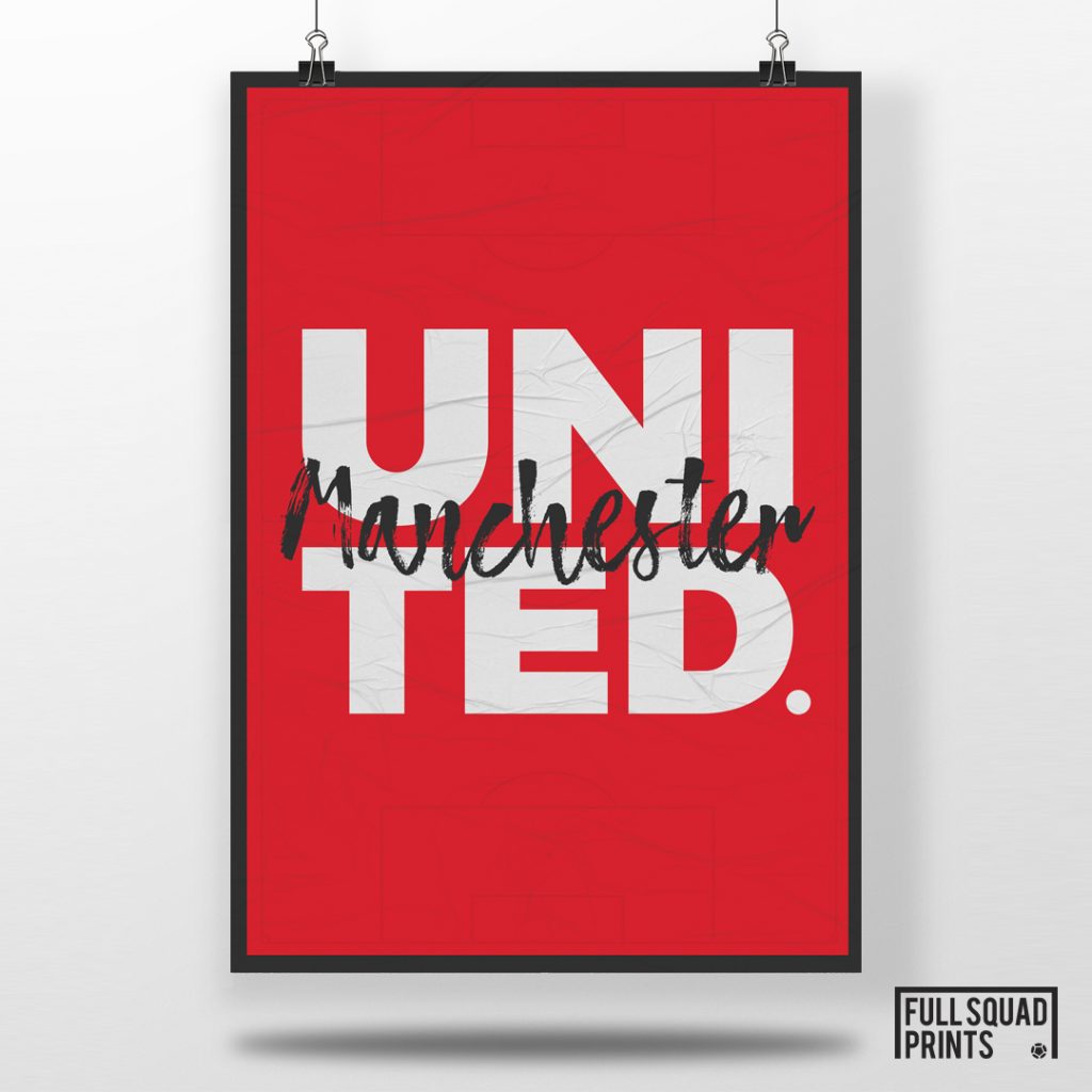 Manchester United Poster Print - Football Gifts, Football Posters ...