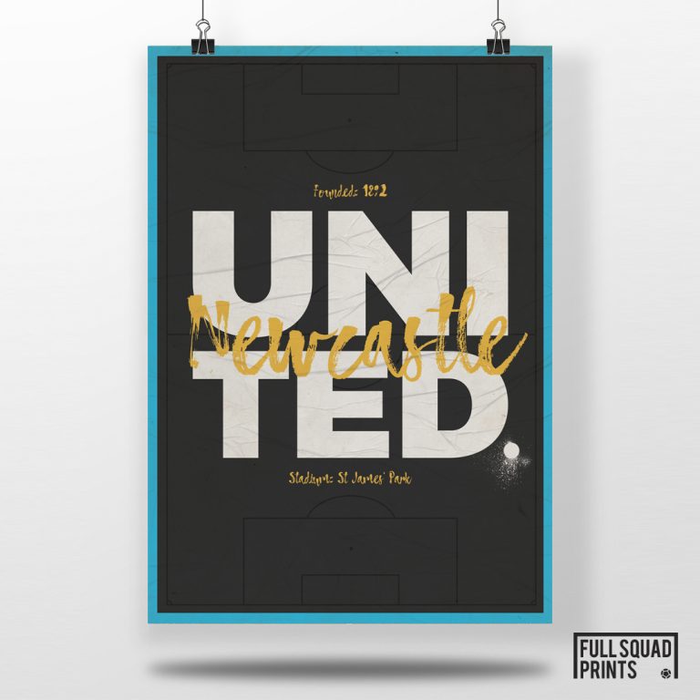 Newcastle United Football Poster - Football Gifts, Football Posters ...