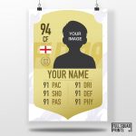 Personalised FIFA 19 Card Poster | Custom FIFA 19 Ultimate Team Card
