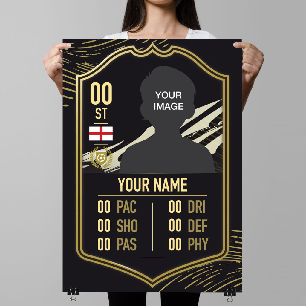 Personalised FIFA Card Poster | Custom FIFA 21 FUT In Form Card